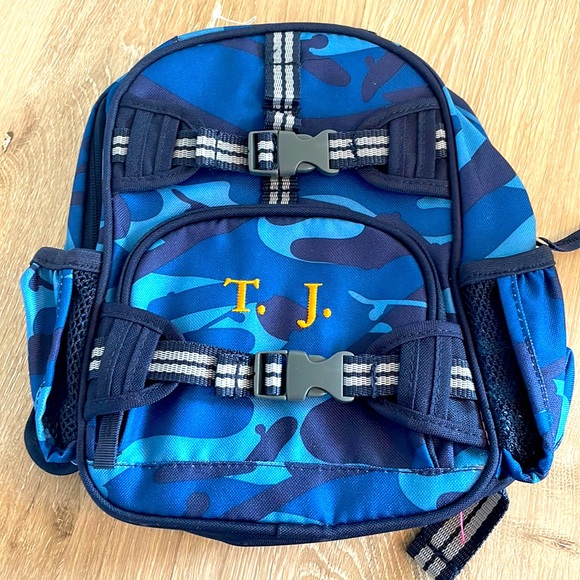 Pottery Barn Kids | Other | Pottery Barn Tj Embroidered Blue Camo ...